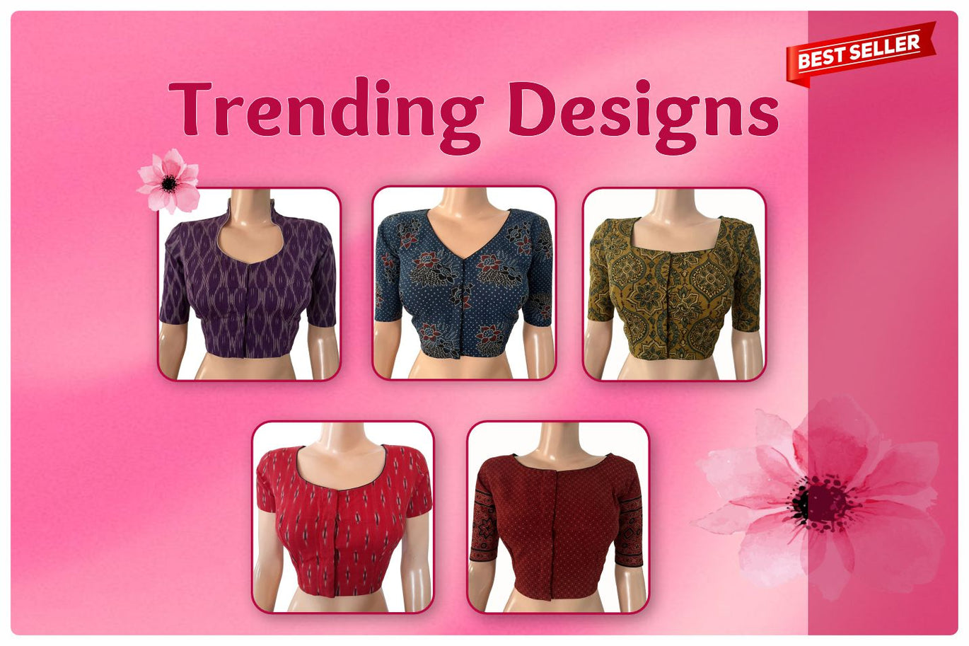 India's best No. 1 Cotton Blouses Seller | Shop Now -Scarlet thread – Scarlet Thread